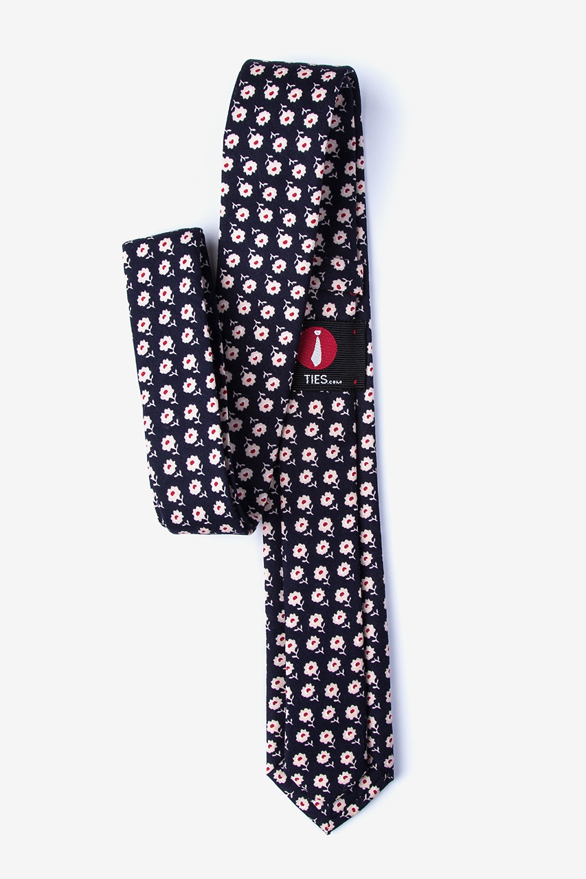 Navy Blue Cotton Hackney Skinny Tie | Ties.com