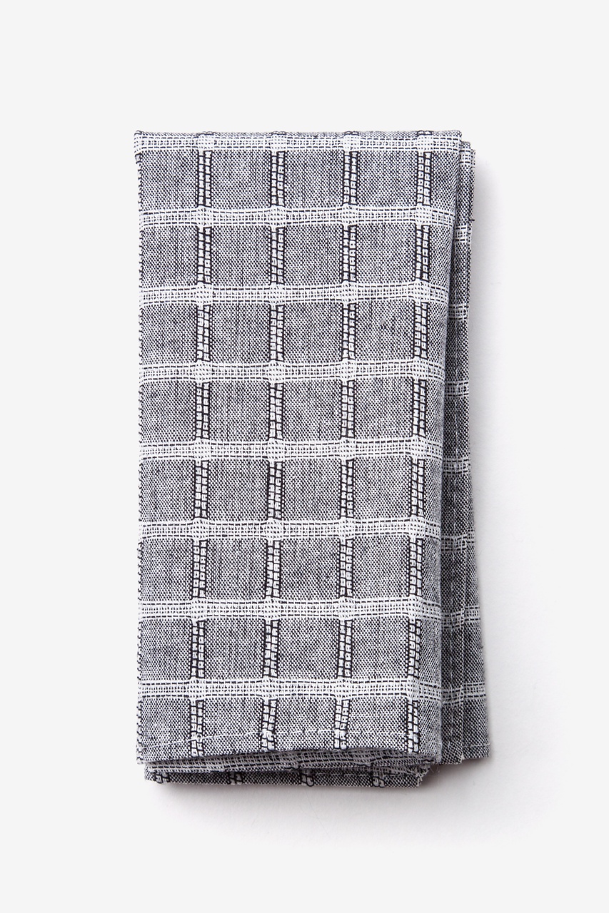 Navy Blue Cotton Yakima Pocket Square | Ties.com