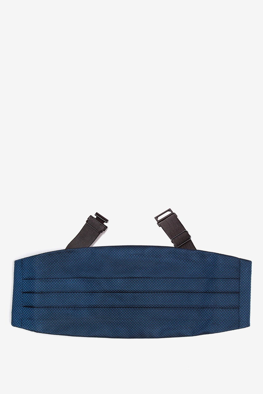 Navy Blue Silk Revitalize Cummerbund | Ties.com