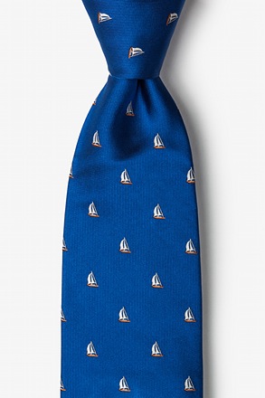 Navy Blue Silk Majestic Elk Tie | Ties.com