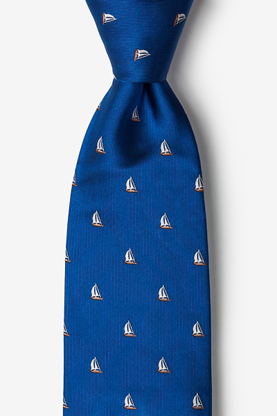 Ships Navy Blue Silk Tie | Nautical Neckties | Ties.com
