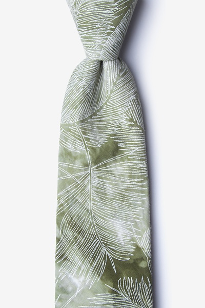 Olive Cotton Medina Tie | Ties.com