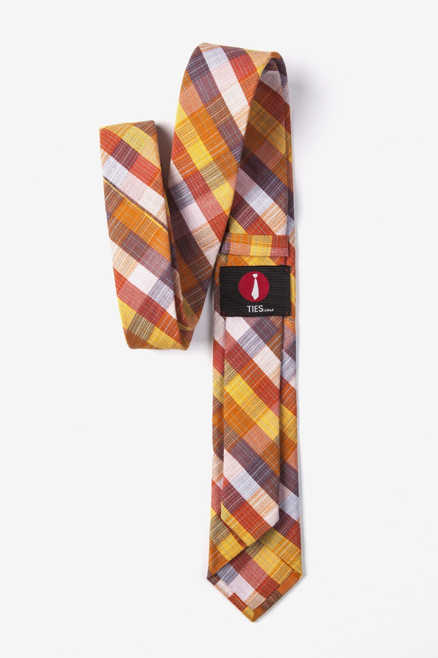 Orange Cotton Hathaway Skinny Tie | Ties.com