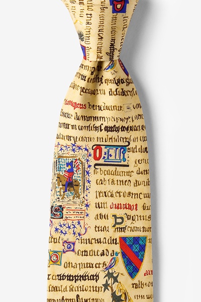 Ancient Script Silk Tie | Books & Maps Neckties | Ties.com
