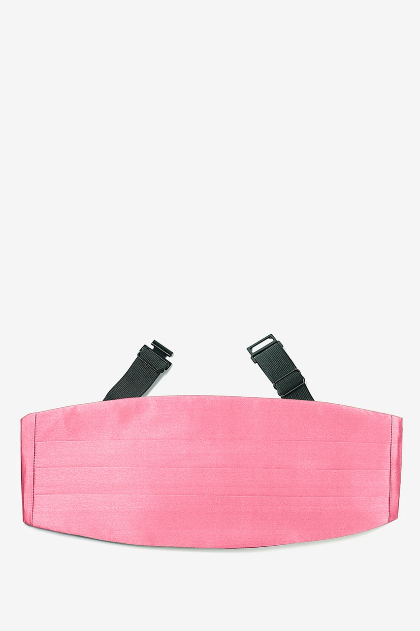 Peony Pink Silk Cummerbund | Ties.com