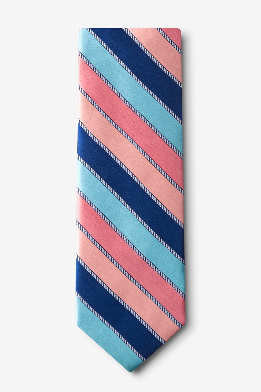 Stripe and Rope Pink Silk Tie | Nautical Neckties | Ties.com