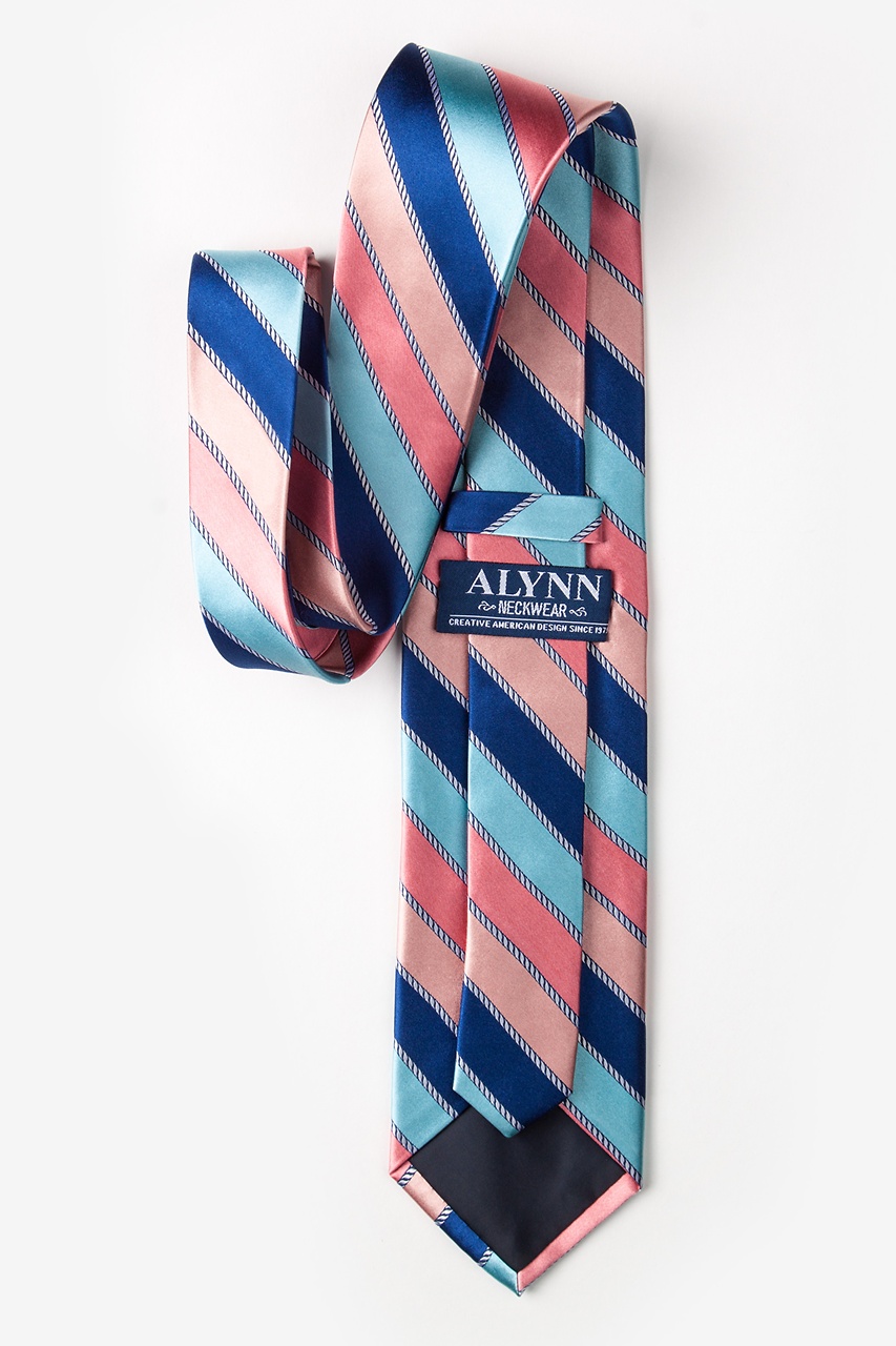 Stripe and Rope Pink Silk Tie | Nautical Neckties | Ties.com