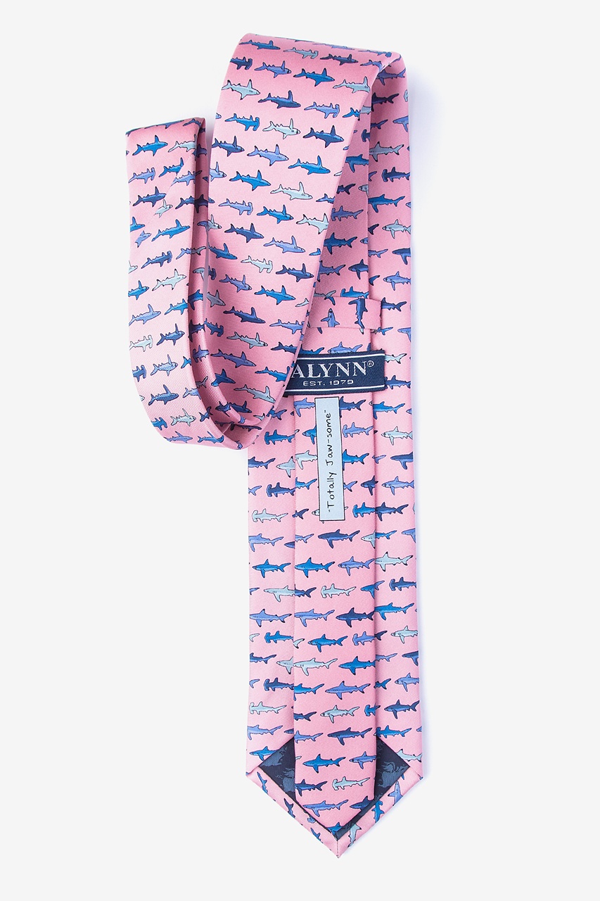 Pink Shark Print Tie | Animal Tie | Alynn Tie | Ties.com