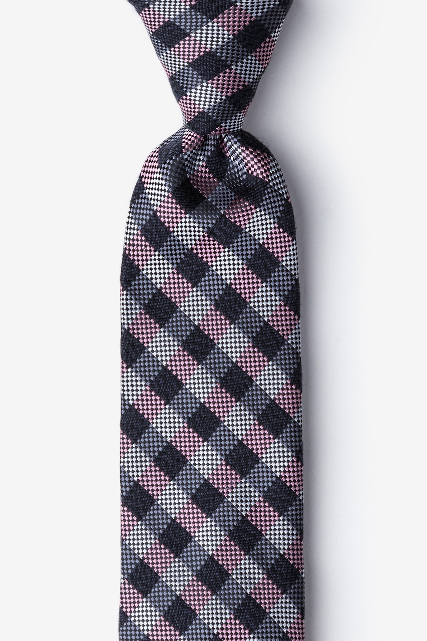 Pink Wool Hanover Check Tie | Ties.com