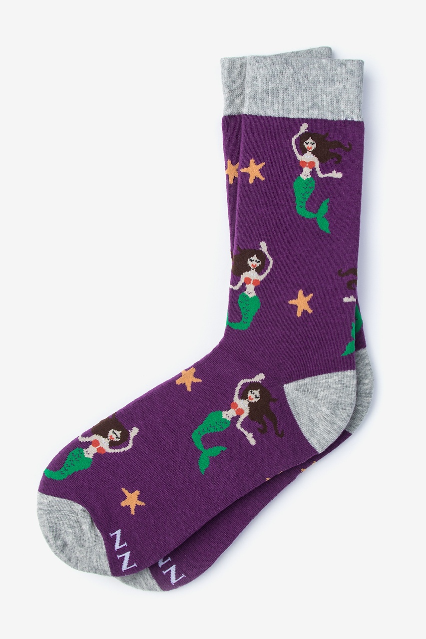 Mermaid Socks | Purple Mermaids Are Real Socks | Ties.com