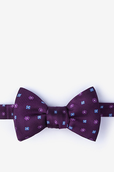 Purple Silk Monkey Self-Tie Bow Tie | Ties.com
