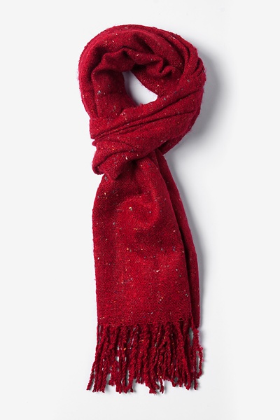 Red Acrylic Victoria Speckled Scarf | Ties.com