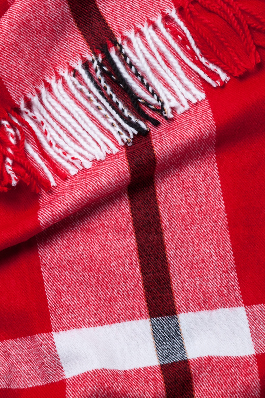 Red York Fringed Scarf | Ties.com