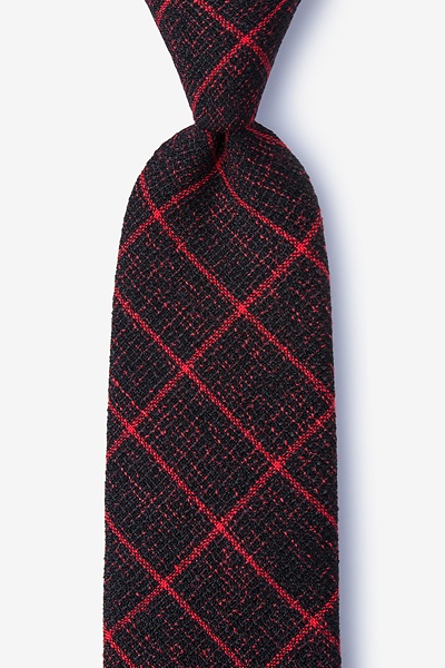 Red Cotton Fletcher Tie | Ties.com