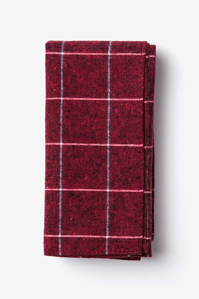 Red Cotton Phoenix Pocket Square | Ties.com