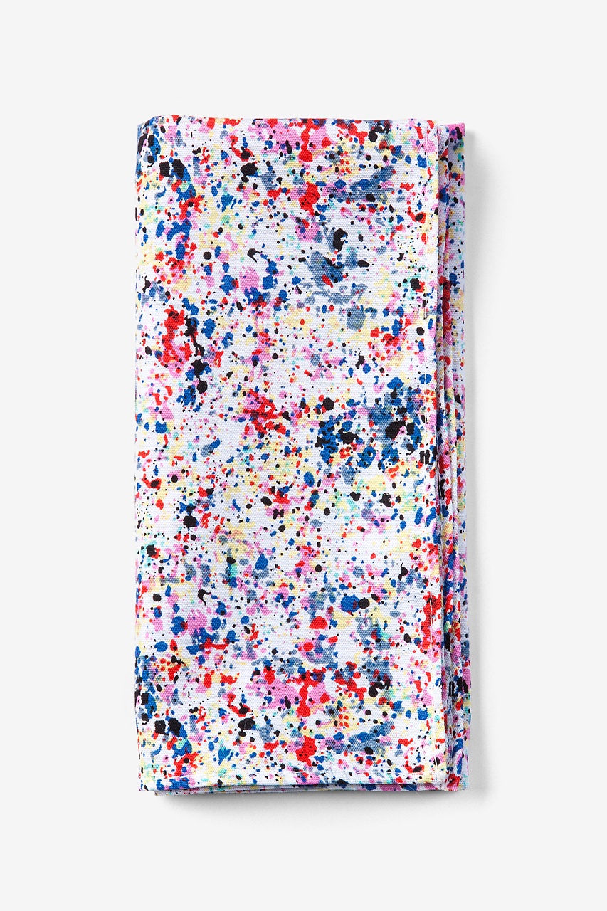 Red Cotton Pollock Pocket Square | Ties.com