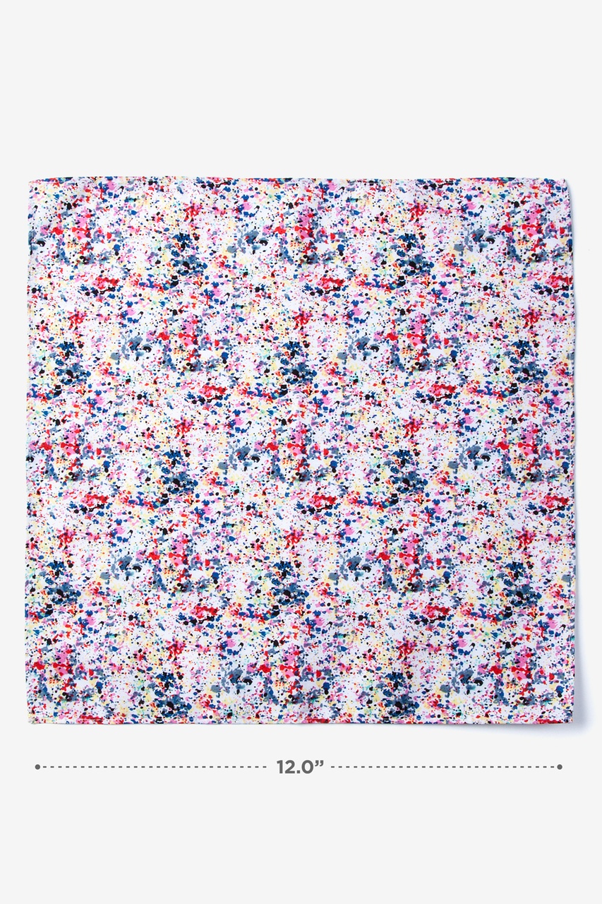 Red Cotton Pollock Pocket Square | Ties.com