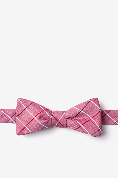 Red Cotton Seattle Skinny Bow Tie | Ties.com