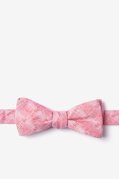 Red Cotton Tacoma Skinny Bow Tie | Ties.com