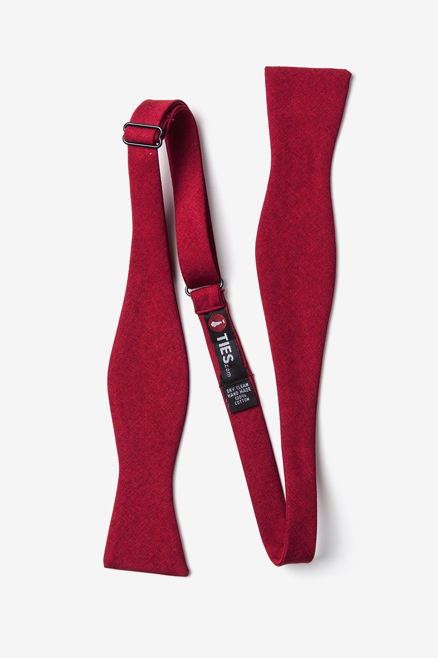 Red Cotton Tioga Skinny Bow Tie | Ties.com