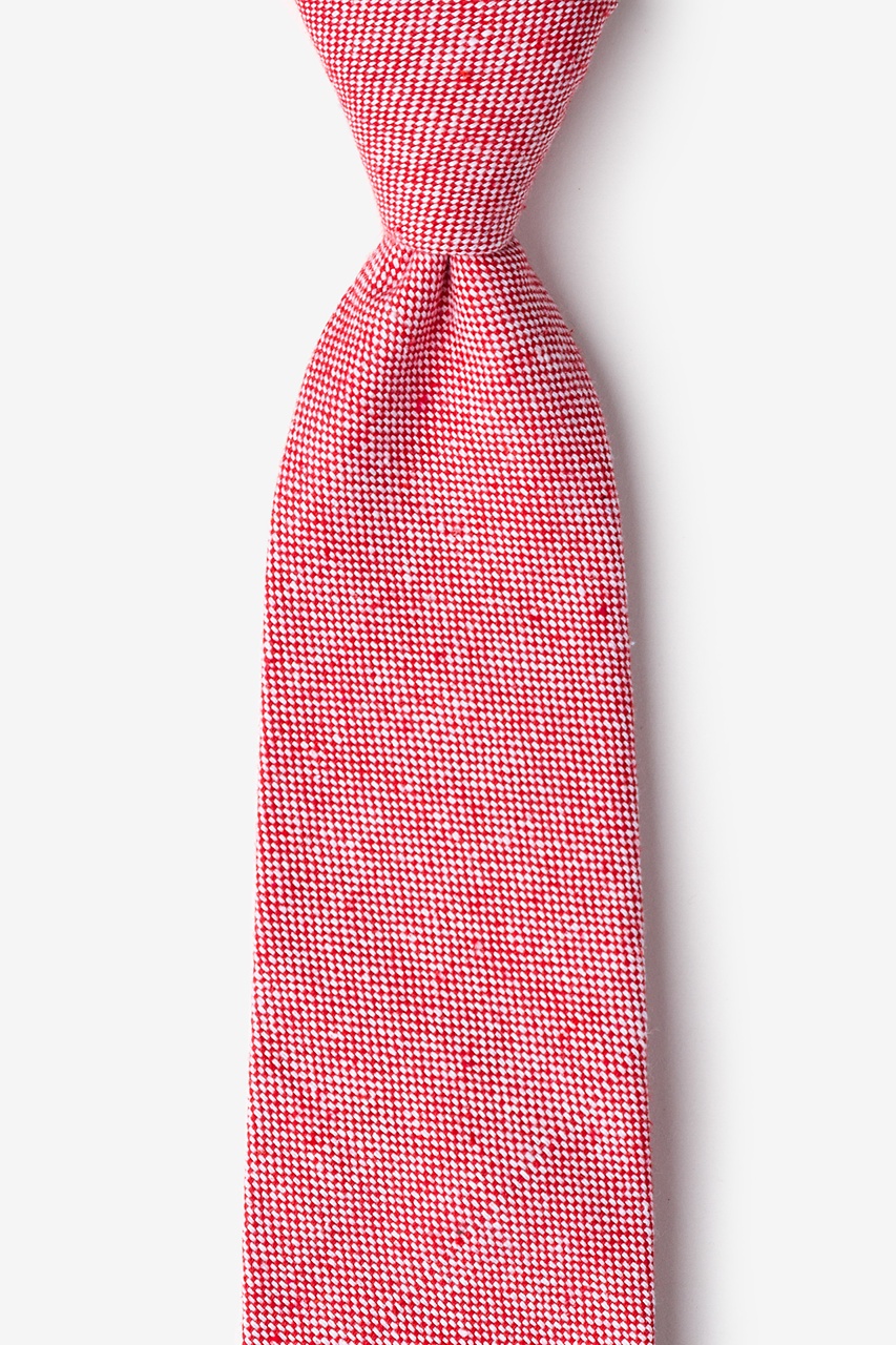 Red Cotton Westminster Tie | Ties.com