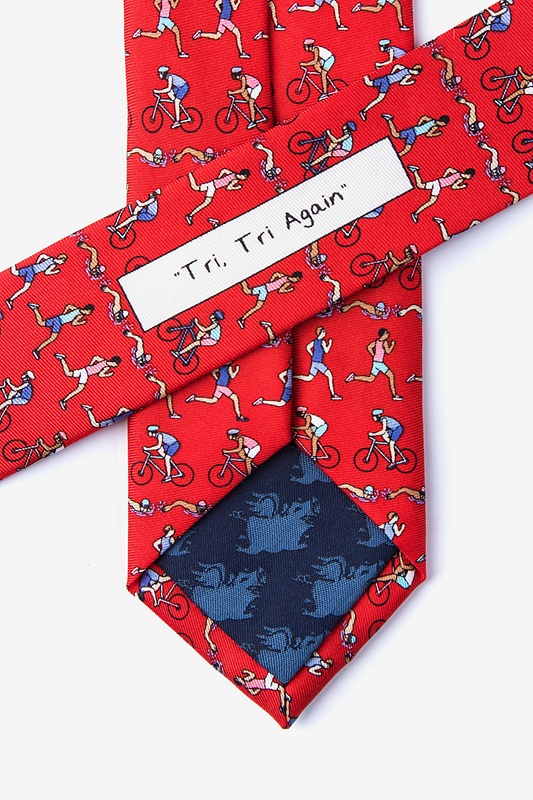 Red Silk "Tri, Tri Again" Skinny Tie | Ties.com