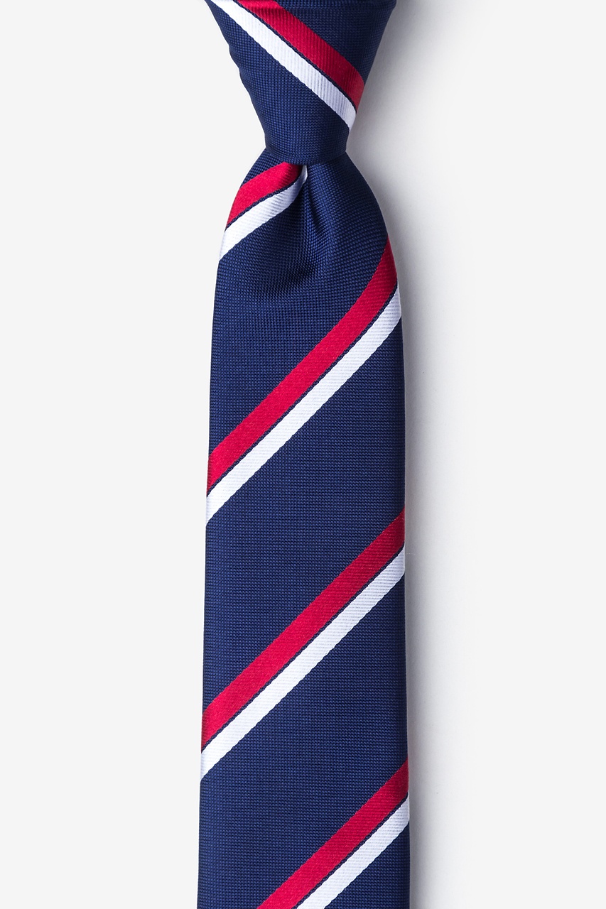 Red Silk Axel Skinny Tie | Ties.com