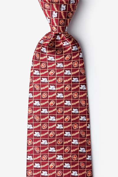 Red Silk Climate Change Tie | Ties.com