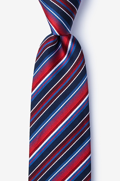 Red Silk Moy Extra Long Tie | Ties.com