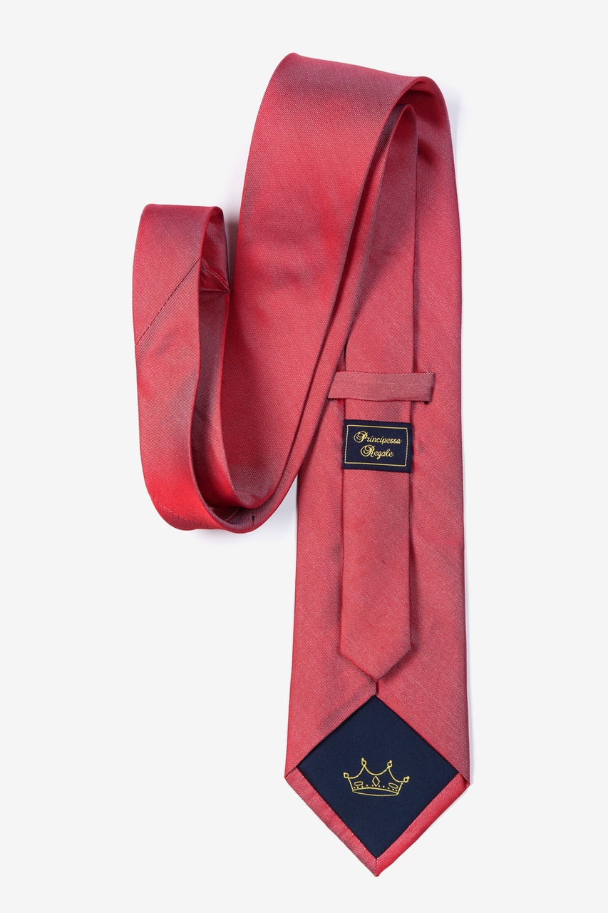 Red Silk Solid Stitch Extra Long Tie | Ties.com