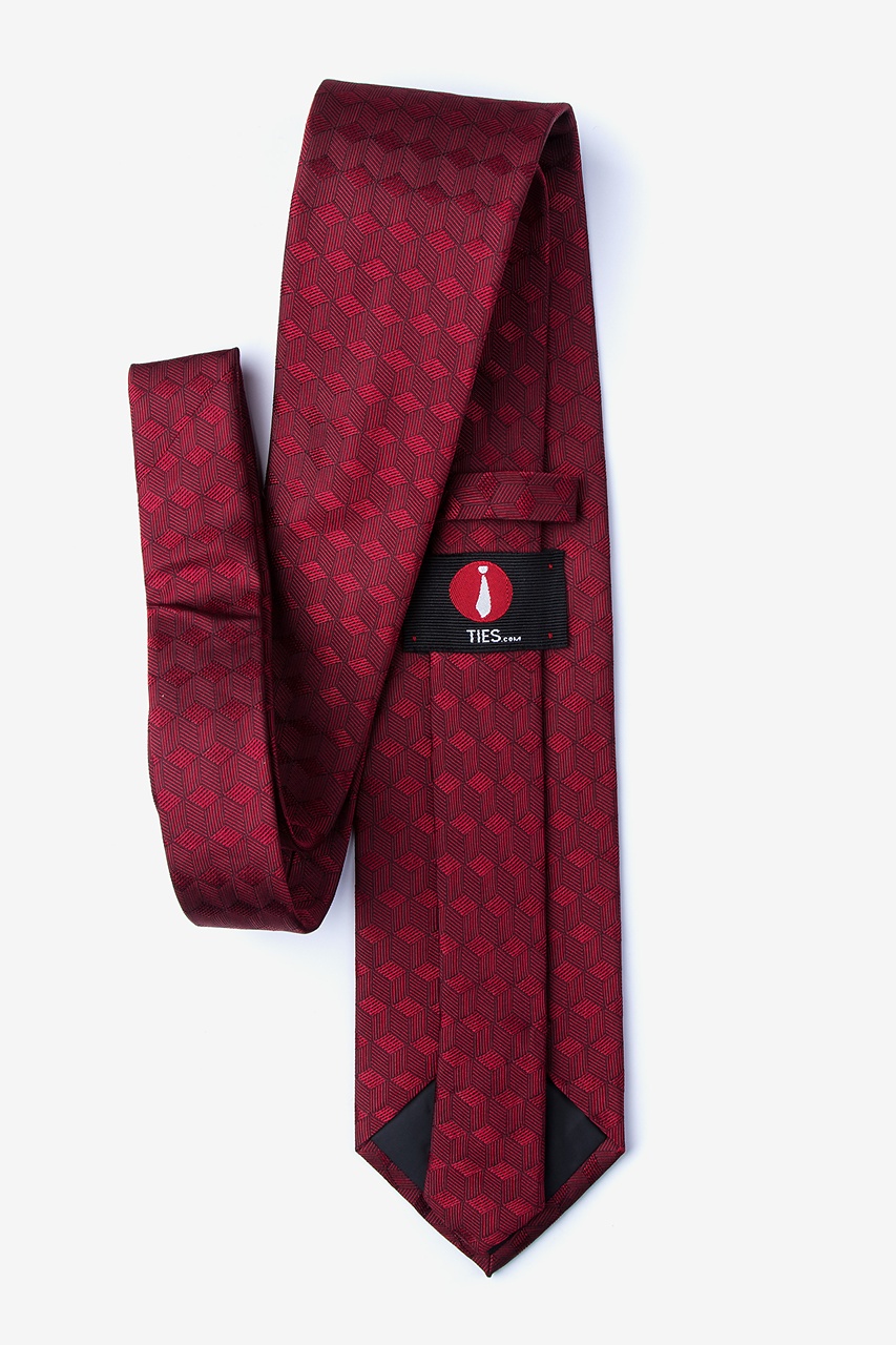 Red Silk Salt Extra Long Tie | Ties.com