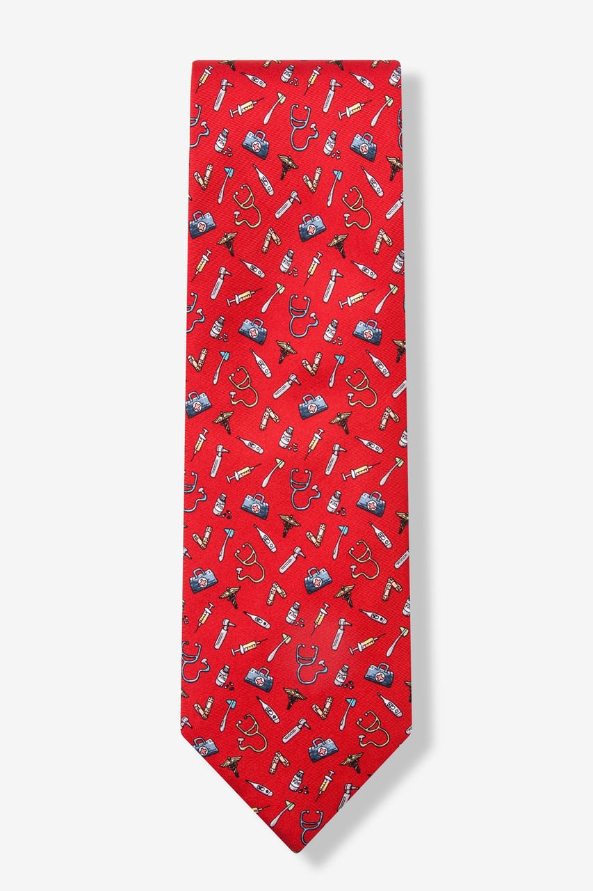 Red Doctor Silk Tie | Occupation Neckties | Ties.com