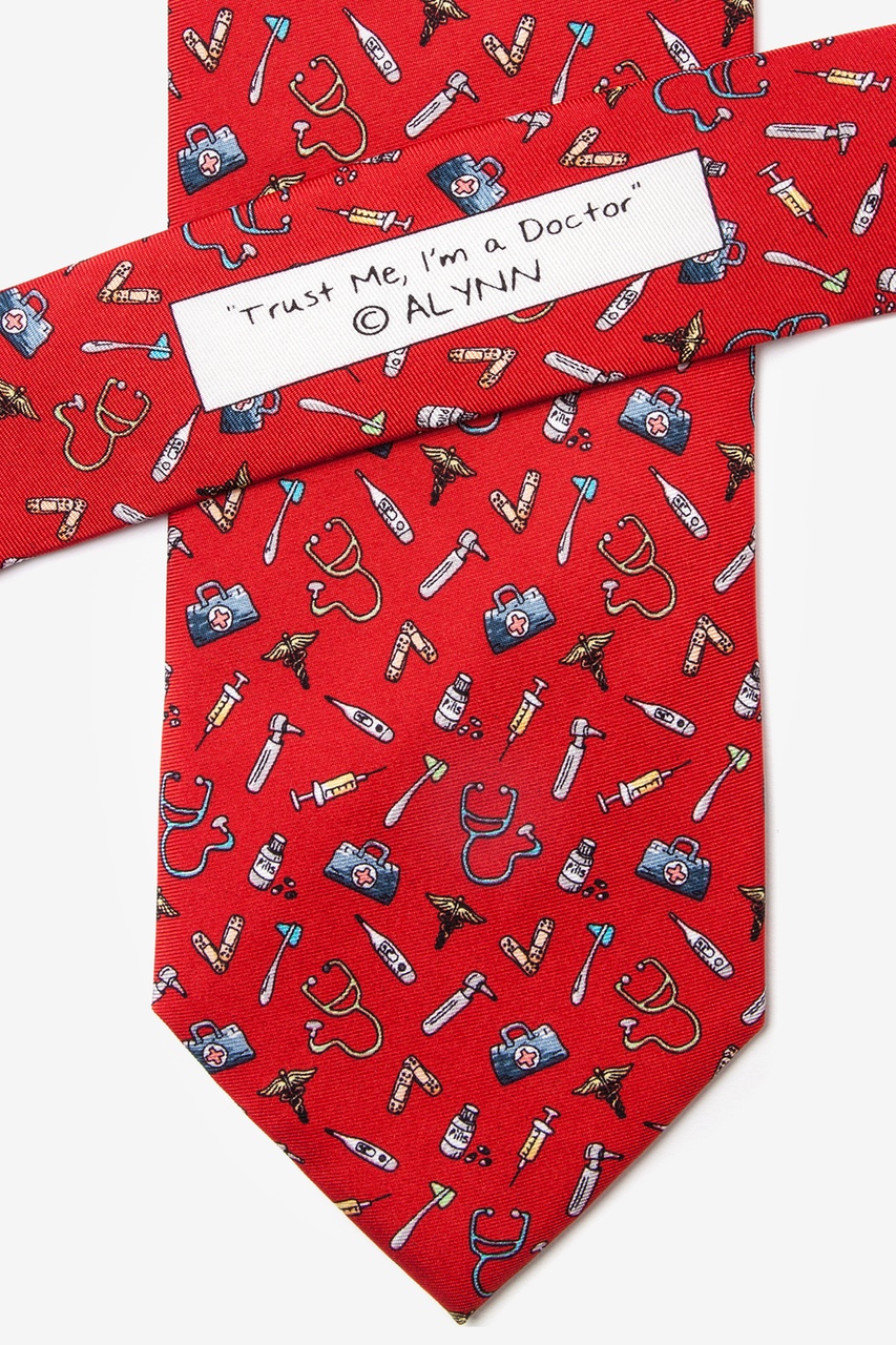 Red Doctor Silk Tie | Occupation Neckties | Ties.com