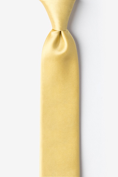 Rich Gold Silk Rich Gold Skinny Tie | Ties.com