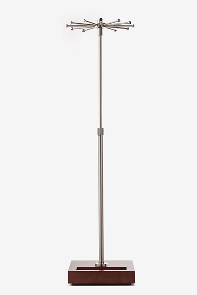 Silver Metal Dresser Top Rotating Tie Rack | Ties.com