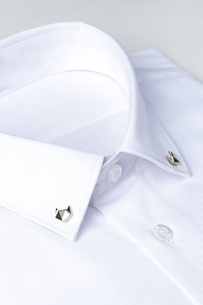 Silver Metal Fox Collar Pin | Ties.com