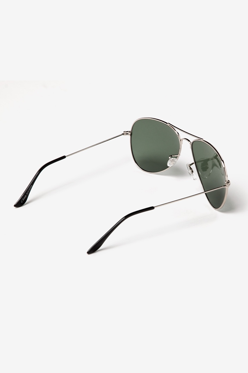 Silver Metal Raleigh Sunglasses | Ties.com