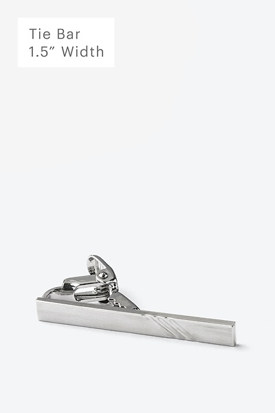 Silver Metal Robinson Tie Bar | Ties.com
