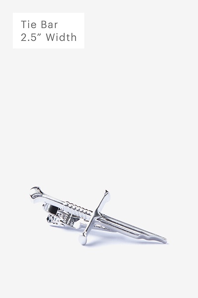 Silver Metal Shattered Great Sword Tie Bar | Ties.com