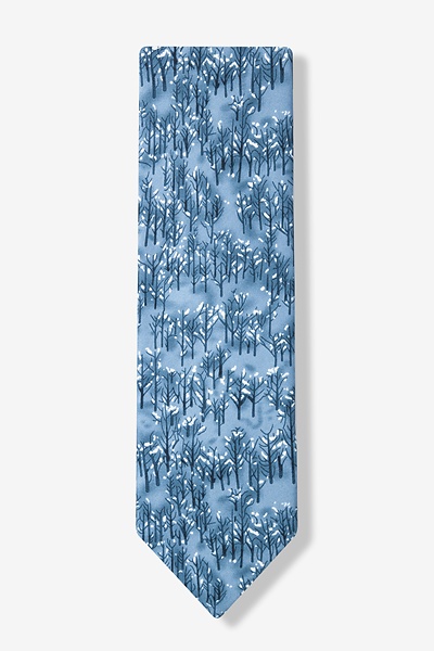 Slate Polyester Winter's Calm Tie | Ties.com