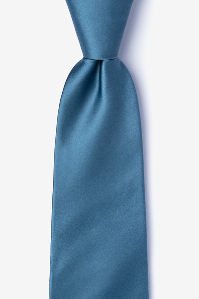 Slate Silk Tie for Men | Elite Solid Neckties | Ties.com