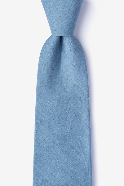 Teal Cotton Munroe Extra Long Tie | Ties.com