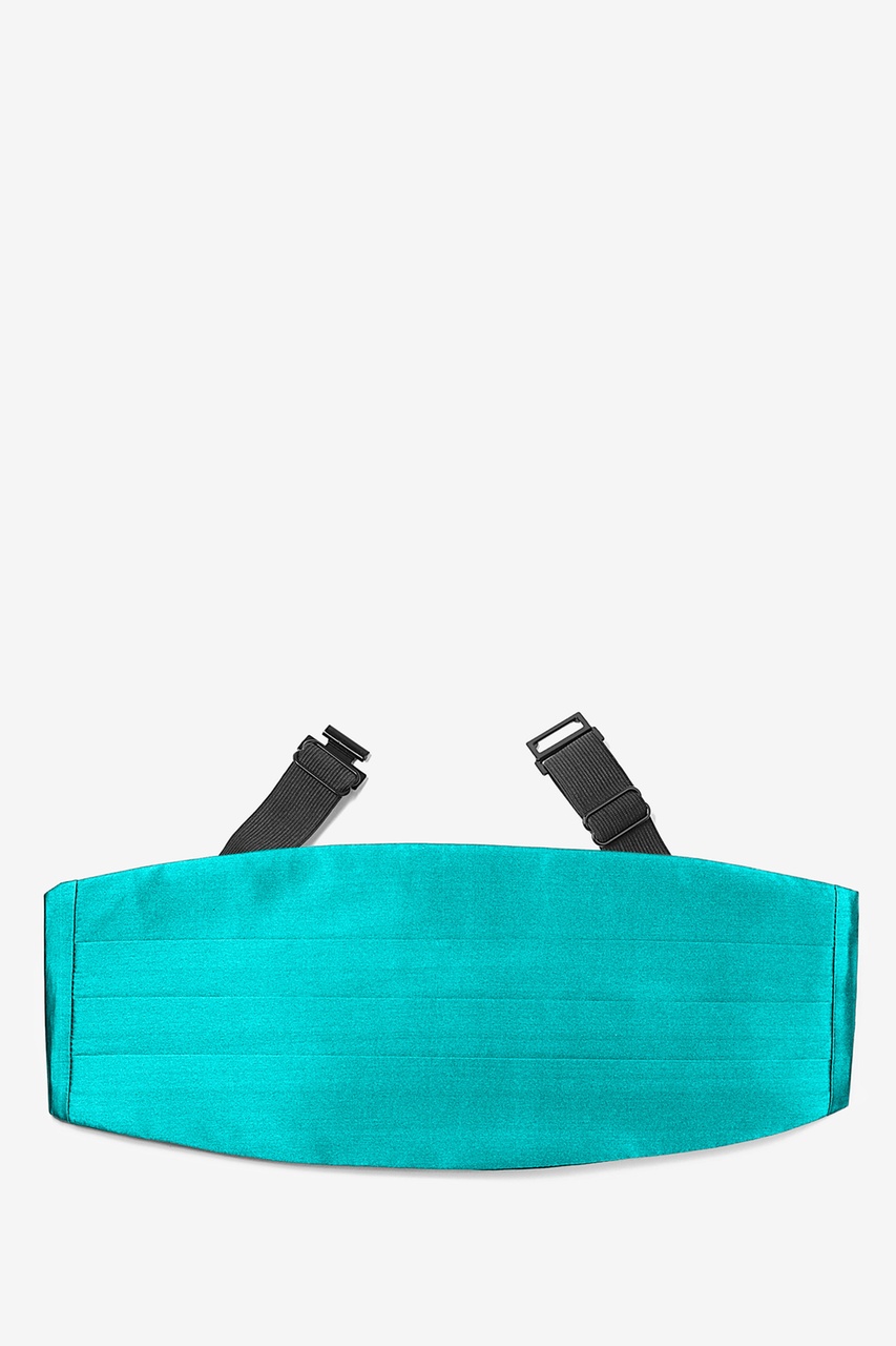 Turquoise Silk Cummerbund | Ties.com