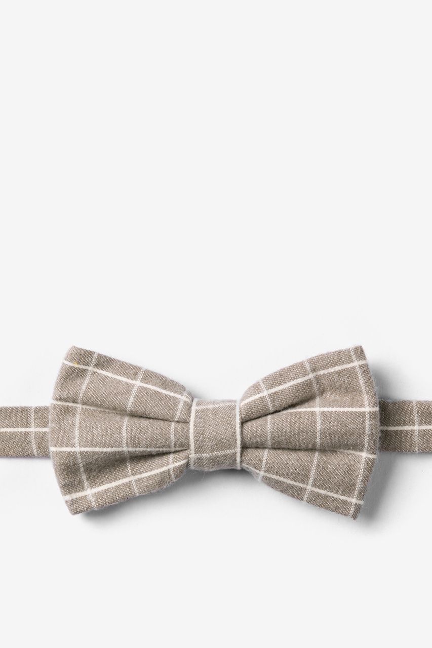Twig Cotton Philip Check Pre-Tied Bow Tie | Ties.com