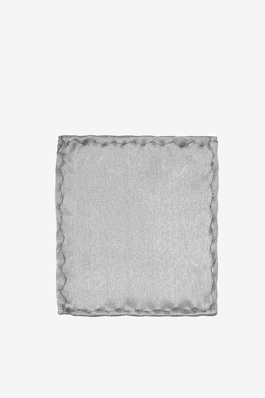 Wedding Silver Silk Sample Swatch | Ties.com