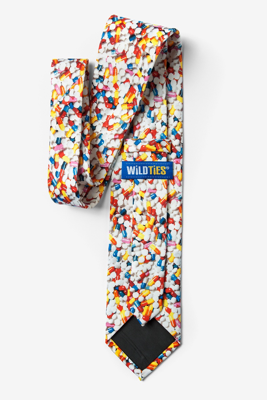 White Microfiber Pill Poppin' | Wild Attire, Inc.