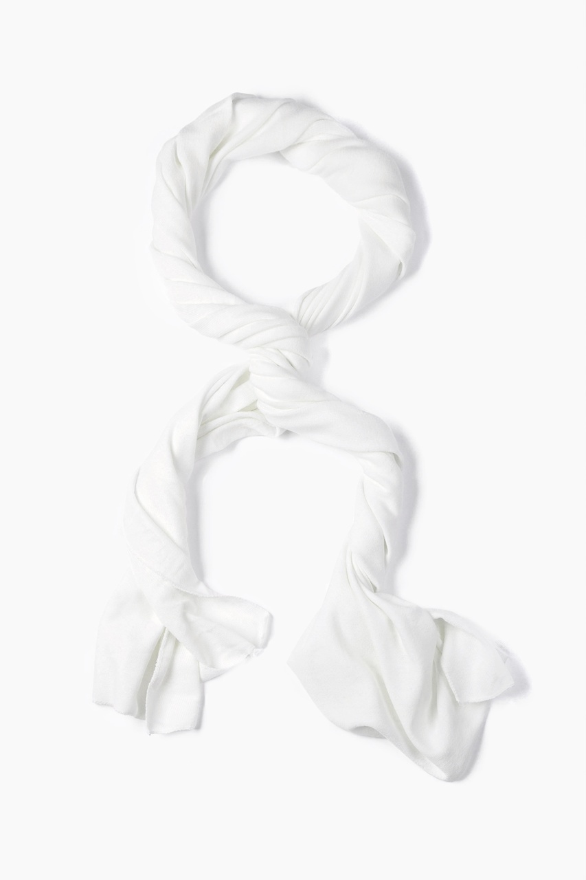 Men's White Dakota Solid Scarf | Ties.com