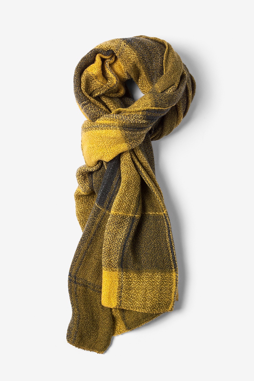 Yellow Acrylic London Tartan Scarf | Ties.com