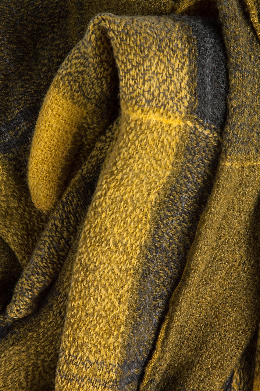 Yellow Acrylic London Tartan Scarf | Ties.com