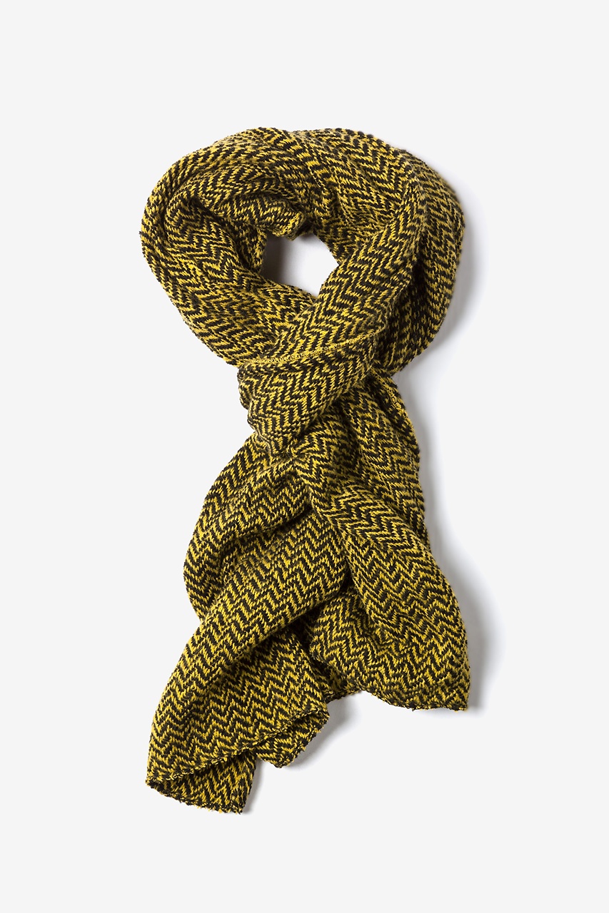 Yellow Acrylic Seattle Striped Scarf | Ties.com
